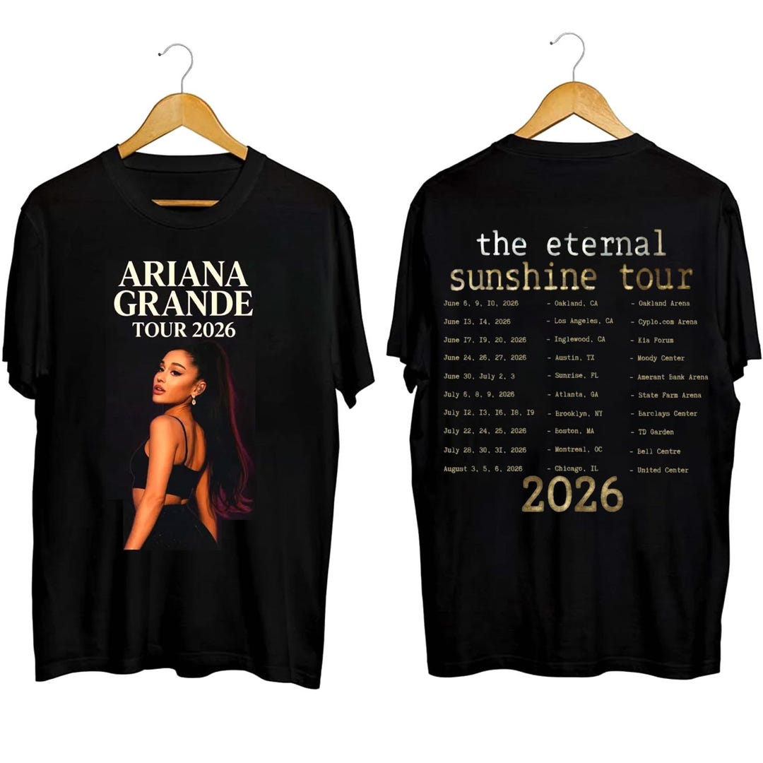 Ariana Grande Eternal Sunshine Tour 2026 T-shirt, Ariana Grande Concert ...