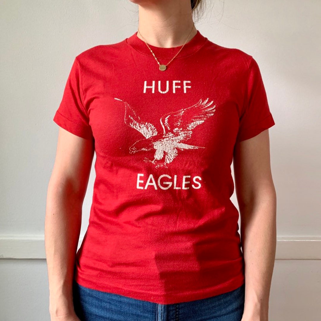 Rare Vintage Huff Eagles School Mascot T-shirt - Etsy
