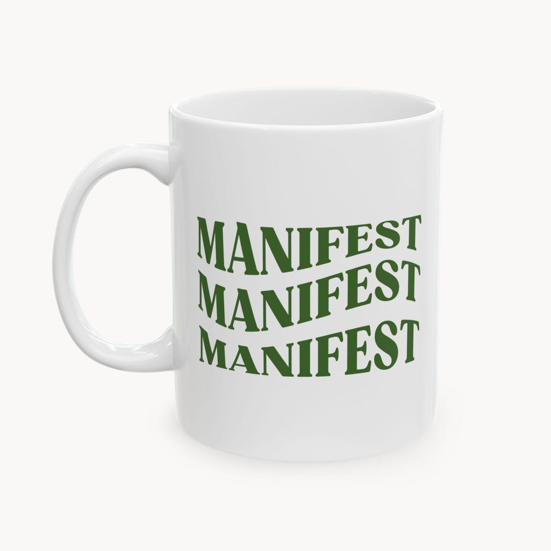Manifest Daily Mug | Affirmation Coffee Mug for Mindful Mornings ...