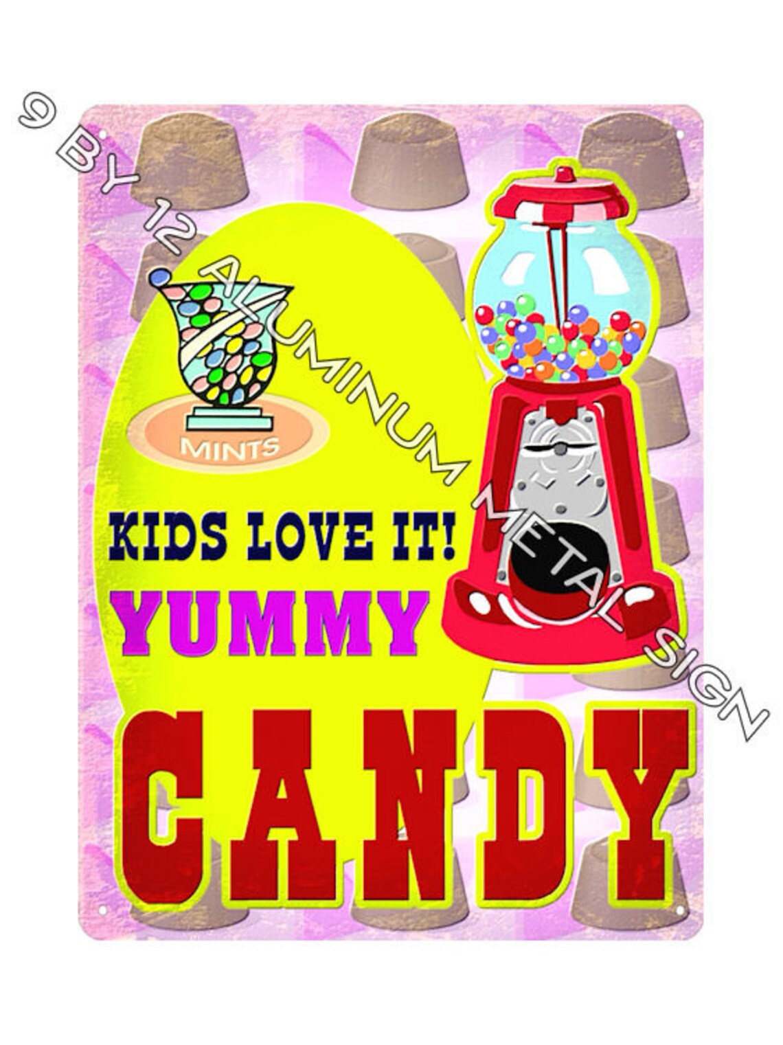 CANDY Shop Display METAL SIGN Funny Awesome Kids Room Gift - Etsy