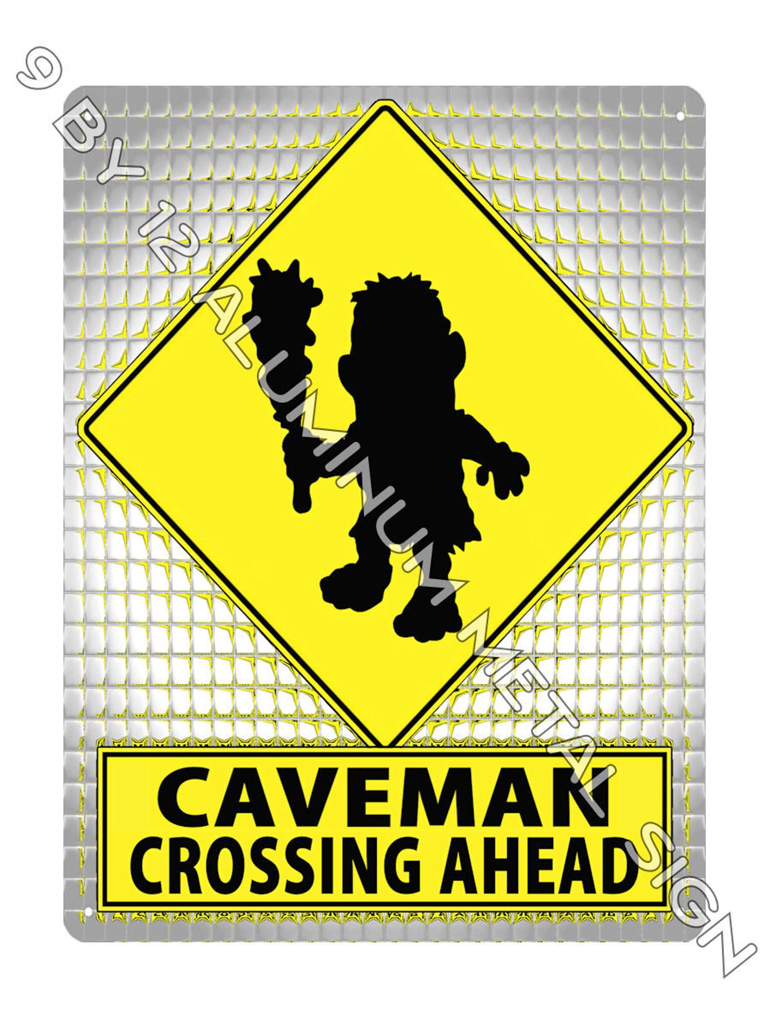 Funny CAVEMAN Wall Decorations Metal Sign Retro Style Hair Stylist ...