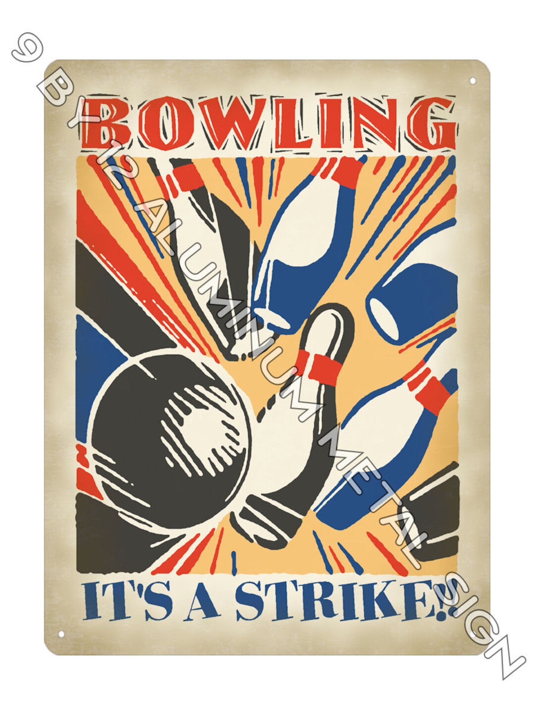 Bowling Strike Sign