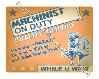 Machine Shop Sign - Etsy