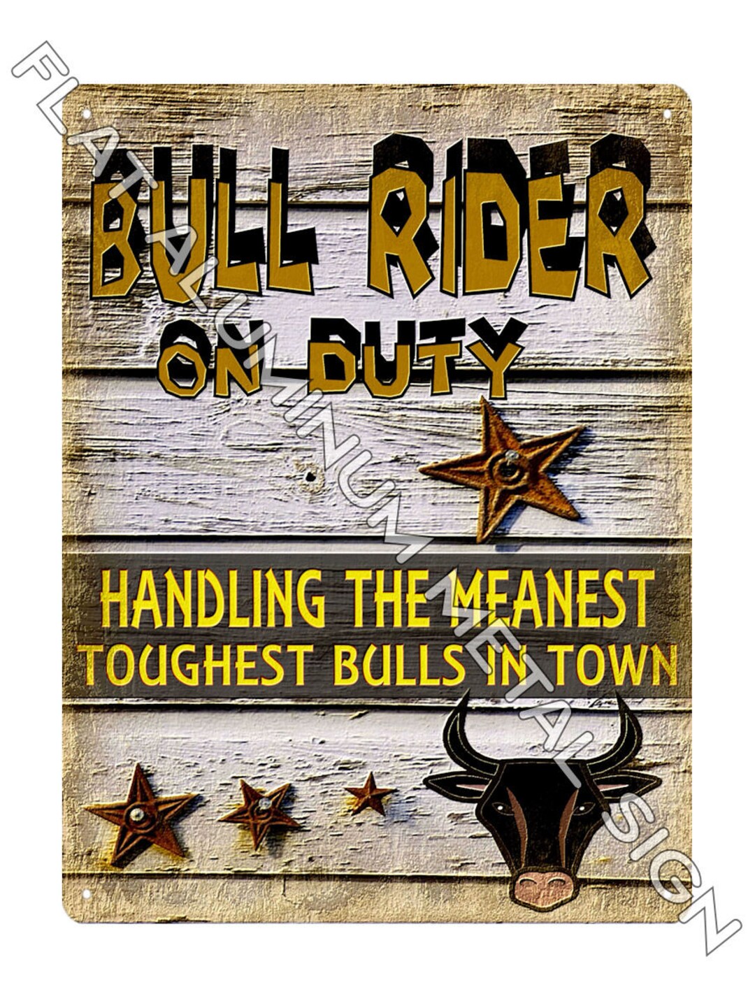 Rodeo Bull Rider Decorations METAL SIGN Funny Joke Ranch Farm - Etsy