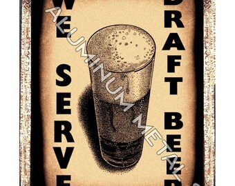 Draft Beer Bar Sign - Etsy