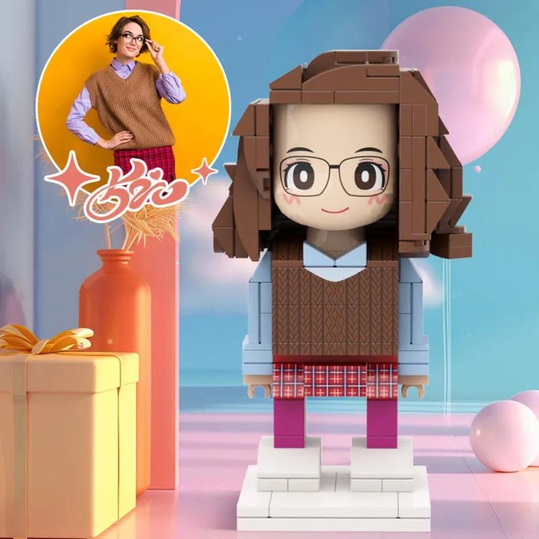 Custom Duddu Brick Figure: Personalized Gift for Her - Etsy