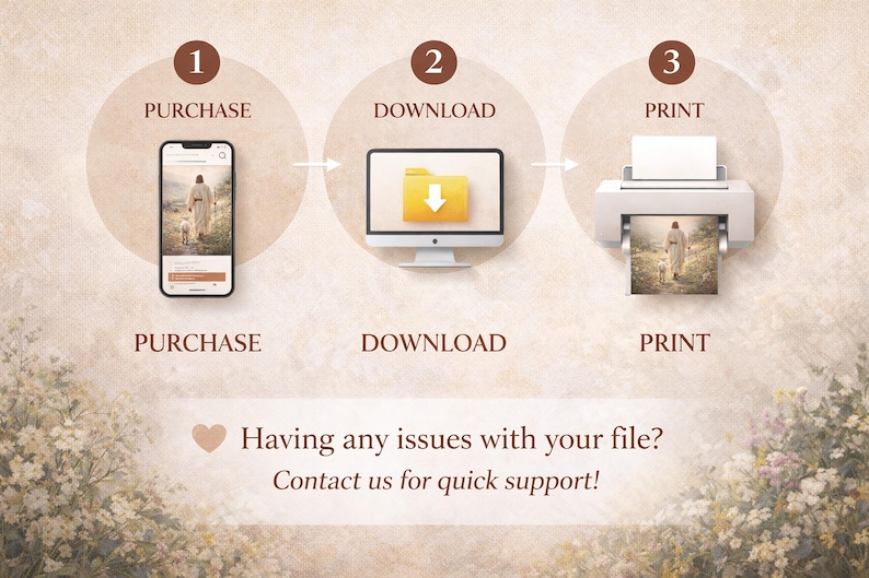 Jesus Leaving the 99 Wall Art Printable | Lost Sheep Scripture Artwork ...