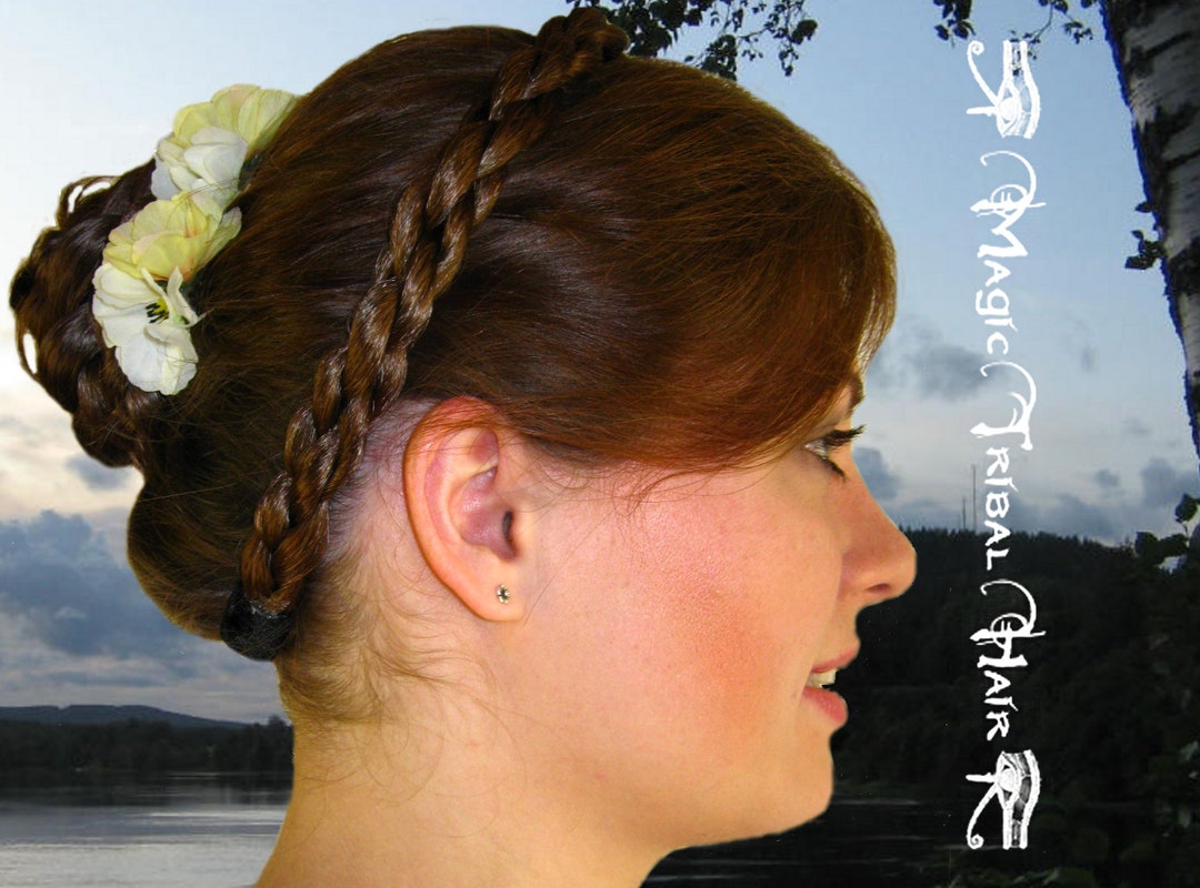 TWIST BRAID HEADBAND Boho Bride Hair Piece Wedding Hair Jewelry ...