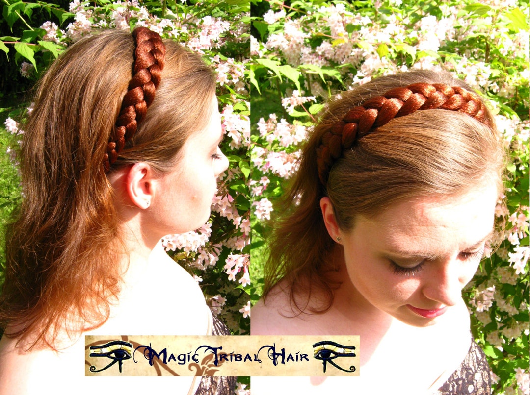 HEADBAND HAIR PIECE Custom Color Braid Hairband Wedding Hair - Etsy