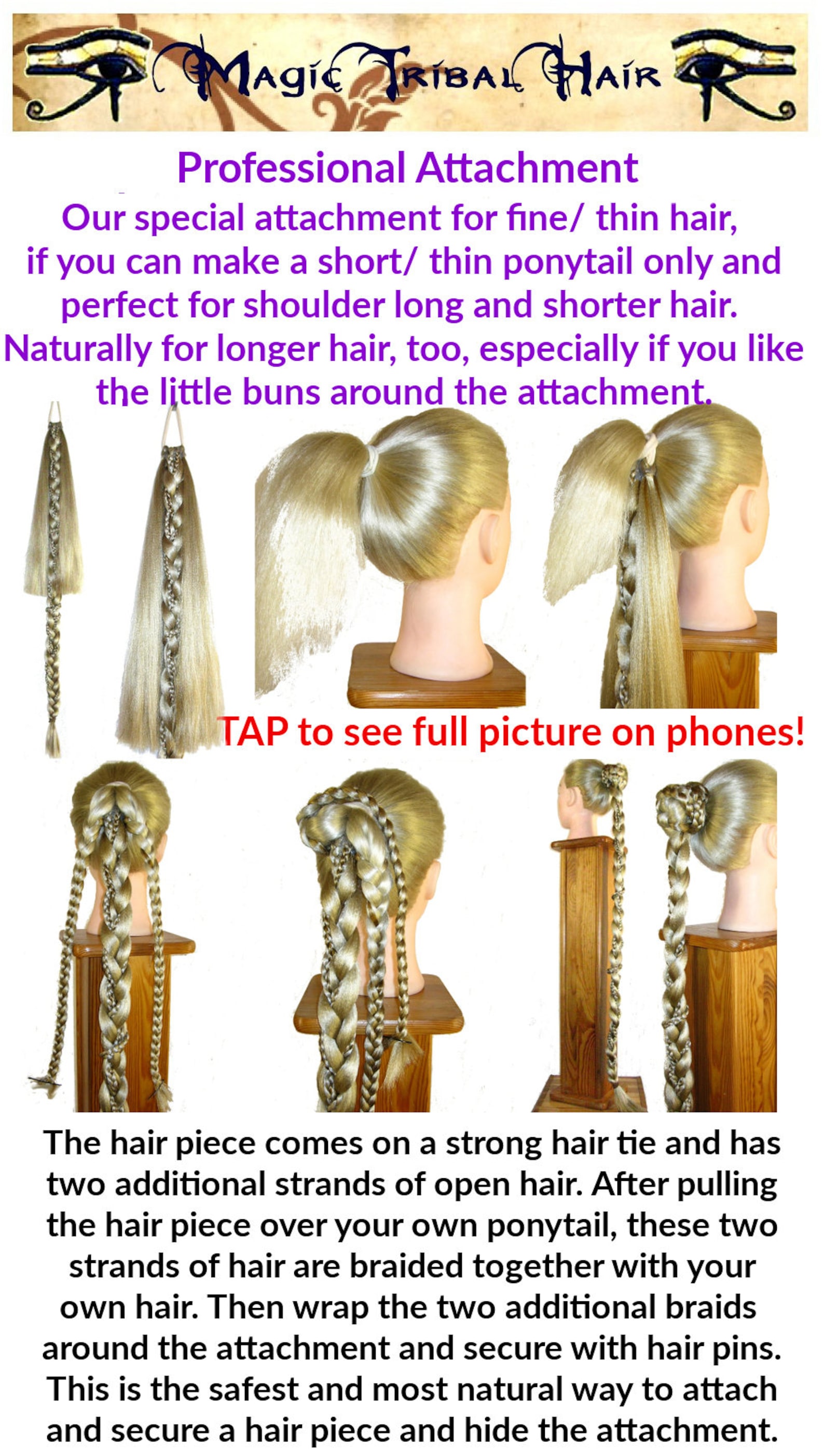 2x Elven HAIR Piece FALL Ponytail BRAID Custom Wig - Etsy