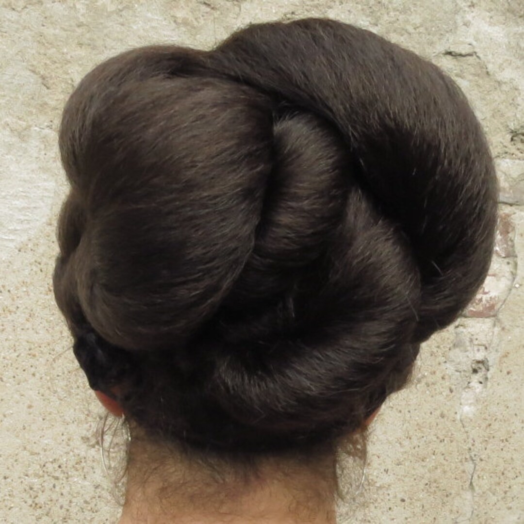 Afro Chignon Diva Hair Bun YOUR HAIR COLOR African American Clip-on Bun ...