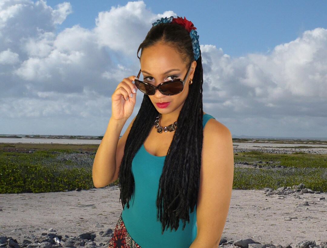 DREAD FALLS Black DREADLOCKS Afro Dreads Boho Yarn Locks Hair Extension ...