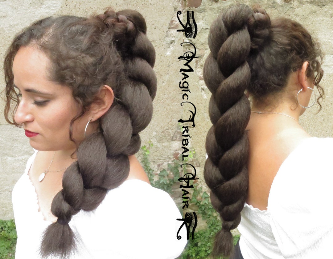 Hip Hop Braid YOUR HAIR COLOR Rnb Plait Afrohemian Hair Piece Chunky ...