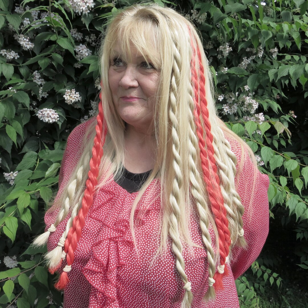 Clip-in Twist Braids S YOUR COLOR Renaissance Plait Hair Extensions - Etsy