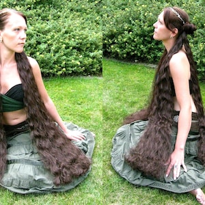 Renaissance Hair Falls Pigtails Natural Waves YOUR COLOR 39" Long ...