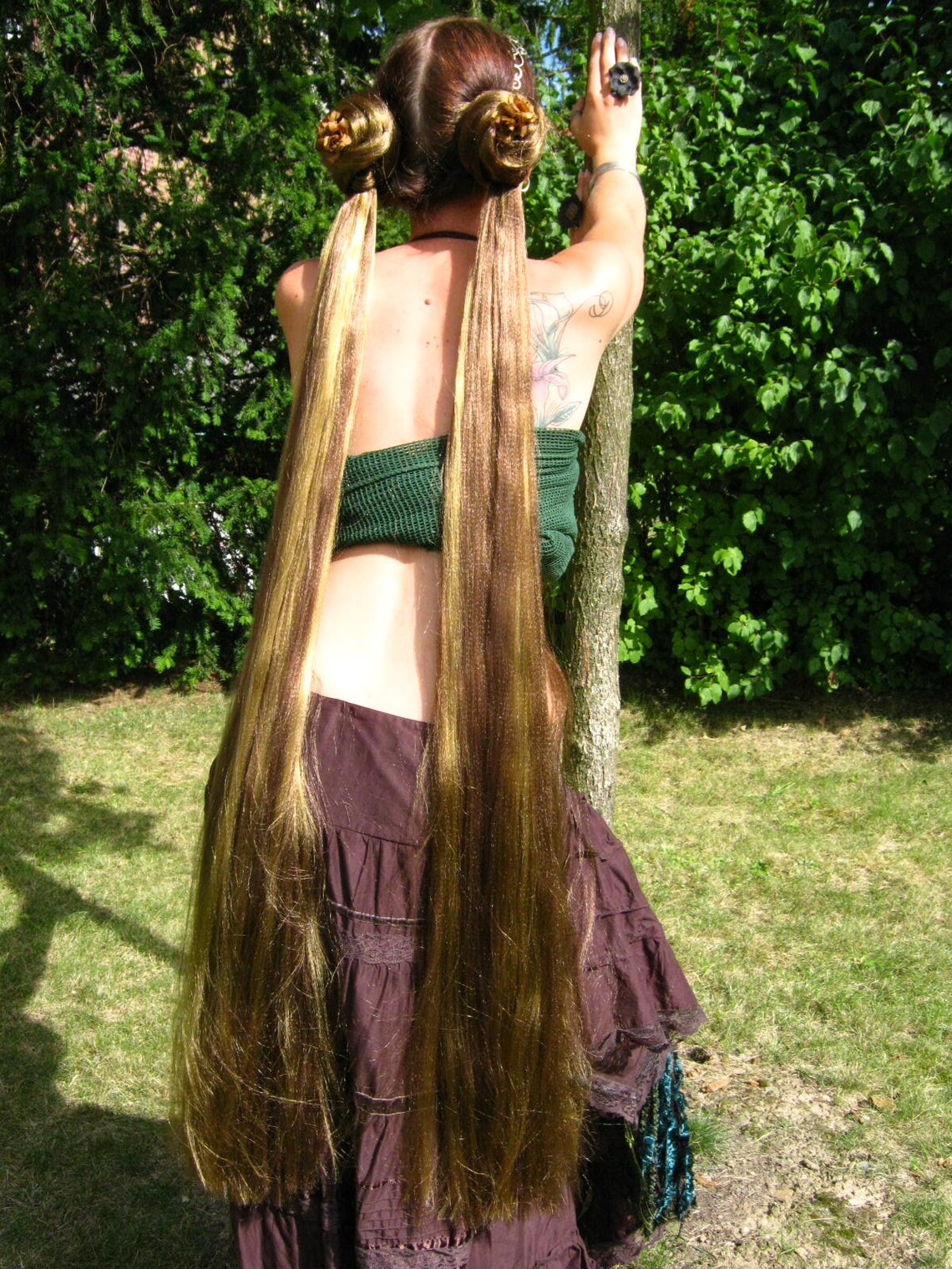 GOTHIC HAIR FALLS 2x Ponytail Hair Piece 39''/100 Cm - Etsy