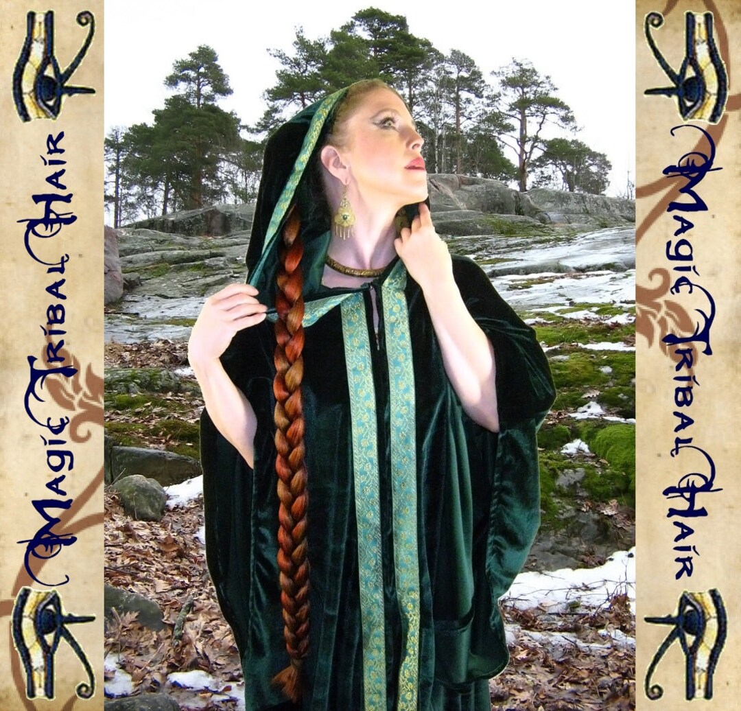 CUSTOM COLOR BRAID Fantasy Ponytail 90 Cm/ 36'' Viking Norse Celtic ...