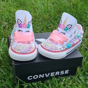 Custom Personalized Unicorn Converse, Bling Unicorn Converse for Girls ...