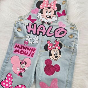 Minnie Mouse Overalls Denim Overalls for Baby Toddler Minnie Set Any ...