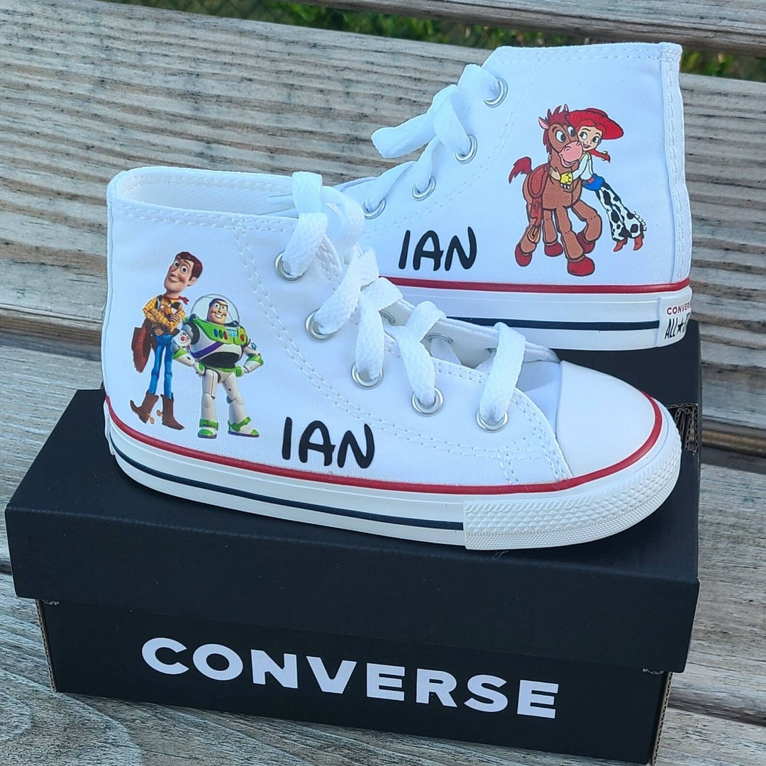 Custom Toy Story Converse Buzz and Woody Jessie and Bullseye Many Sizes ...