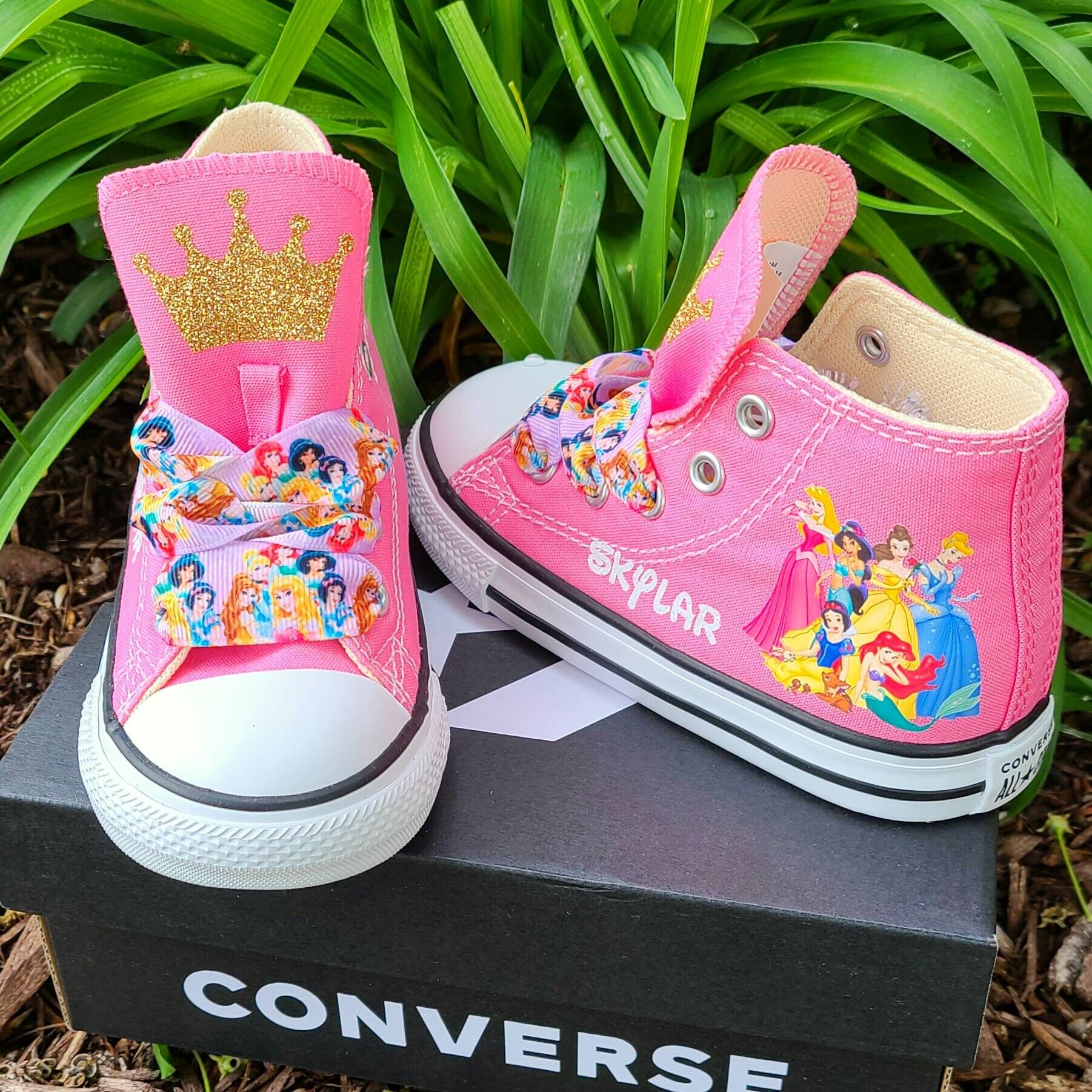 Disney Princess Converse Girls Princess Converse Personalized Toddler ...
