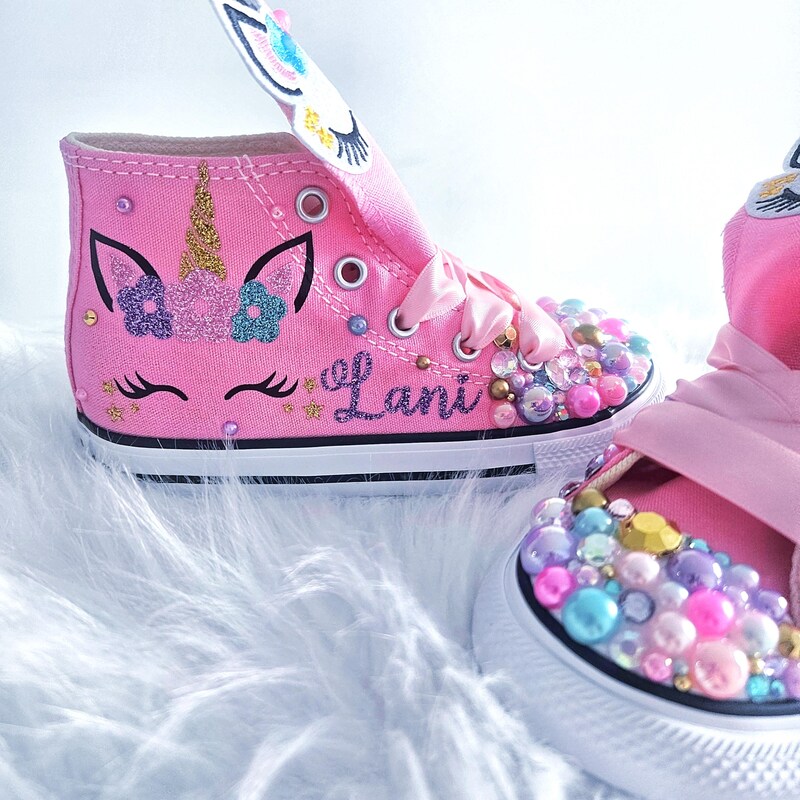 Unicorn Converse - Etsy