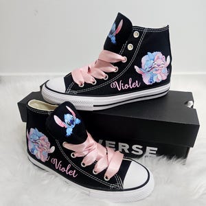 Stitch Converse Stitch and Angel Custom Converse Personalized Stitch ...