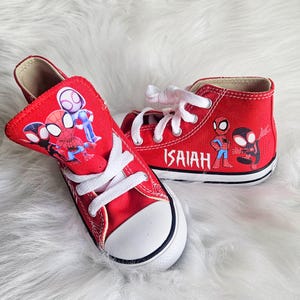 Custom Spiderman Converse , Spidey and His Amazing Friends Converse ...