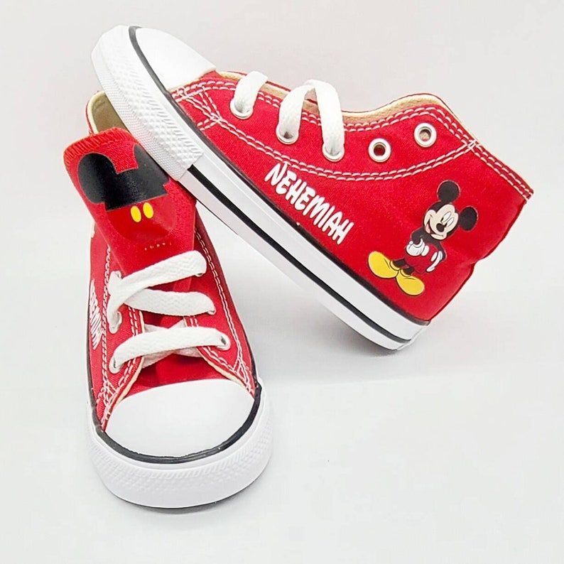 Personalized Mickey Mouse Converse Shoes for Baby and Toddler - Etsy
