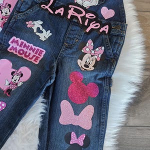 Minnie Mouse Overalls Denim Overalls for Baby Toddler Minnie Set Any ...