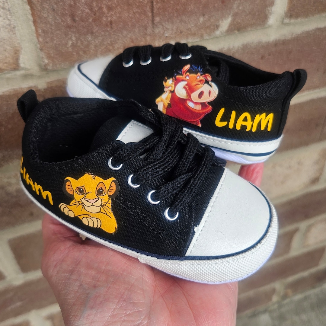 Custom Lion King Shoe for Baby Personalized Lion King Soft Sole for 3 ...