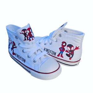 Custom Spiderman Converse , Spidey and His Amazing Friends Converse ...