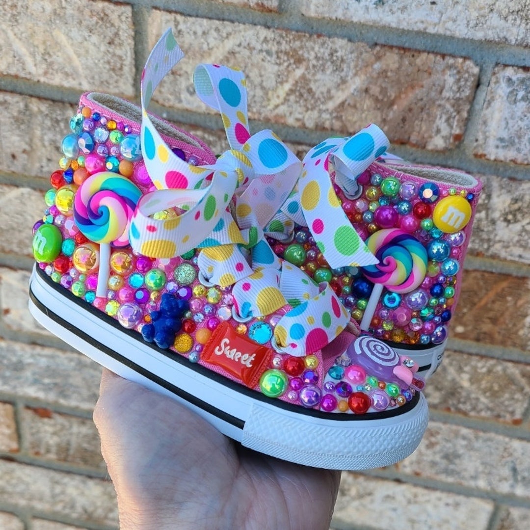 Personalized Candy Converse, Genuine Real Converse Brand, Polka Dot ...