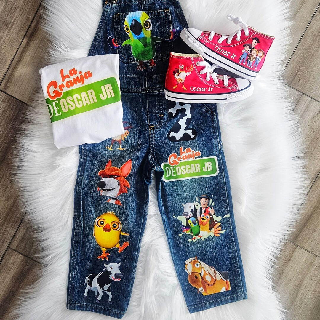 Zenon Overalls Granja De Zenon Outfit for Boy or Girl Denim Shortalls ...