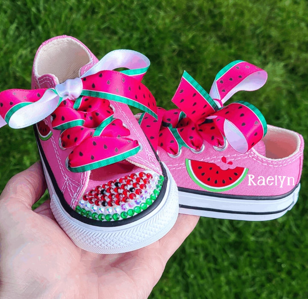 Watermelon Converse, Personalized Name, One in A Melon, Many Shoe ...