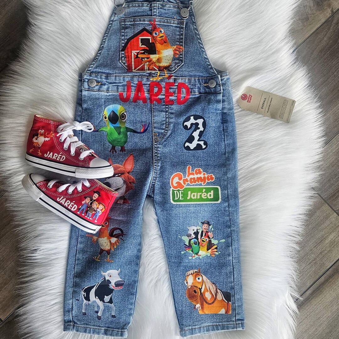 Zenon Overalls Granja De Zenon Outfit for Boy or Girl Denim Shortalls ...