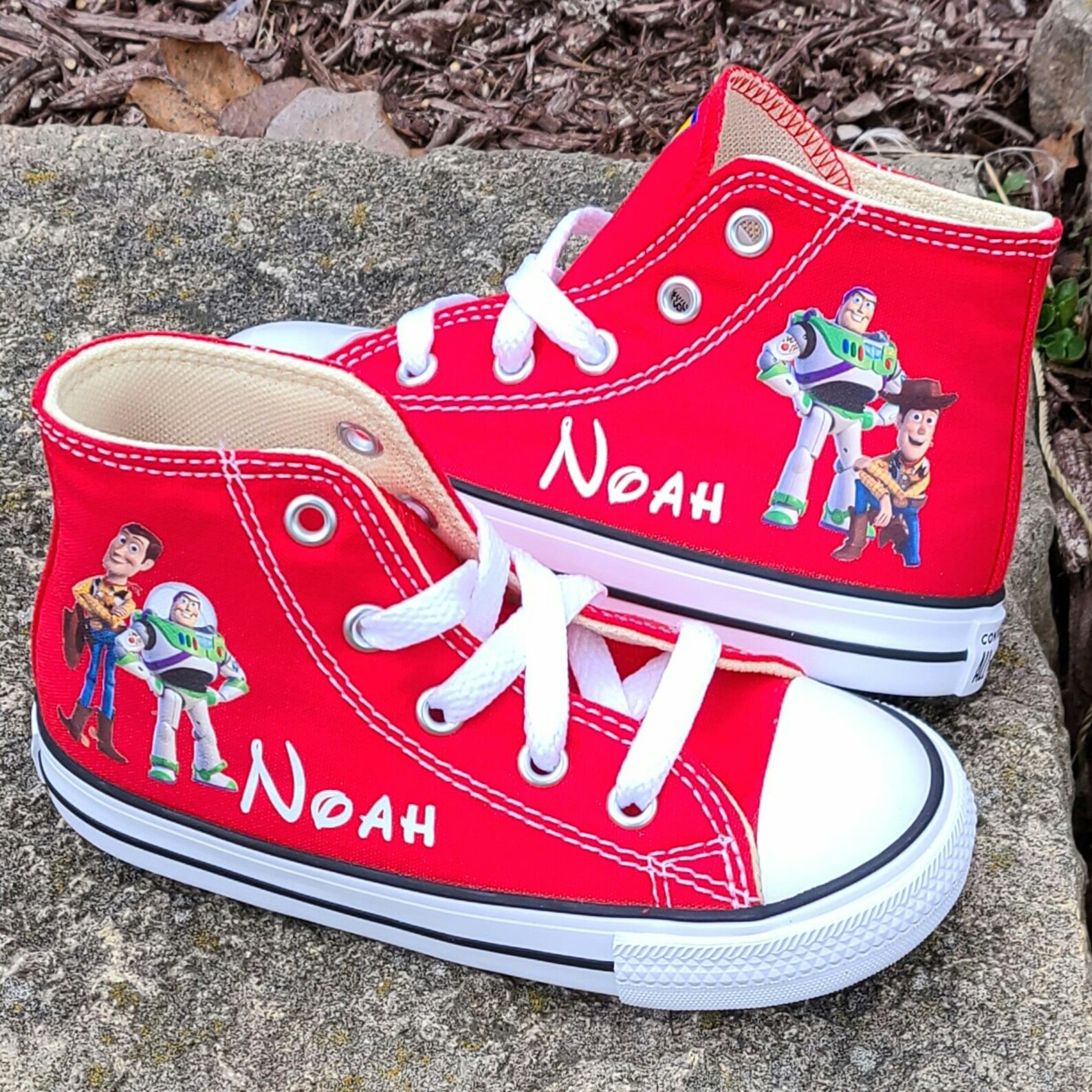 Toy Story Converse Personalized Name Buzz and Woody Many - Etsy