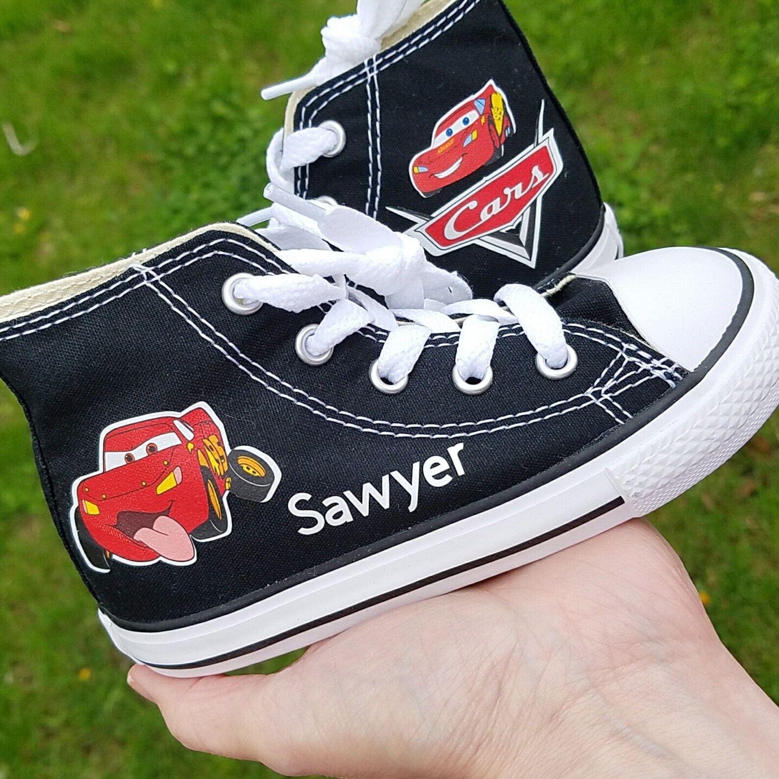 Cars Converse Boys Shoes Lightning Mcqueen Toddler Sizes | Etsy