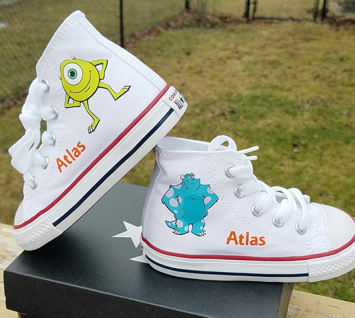 Personalized Monsters Inc Converse Monsters Incorporated - Etsy