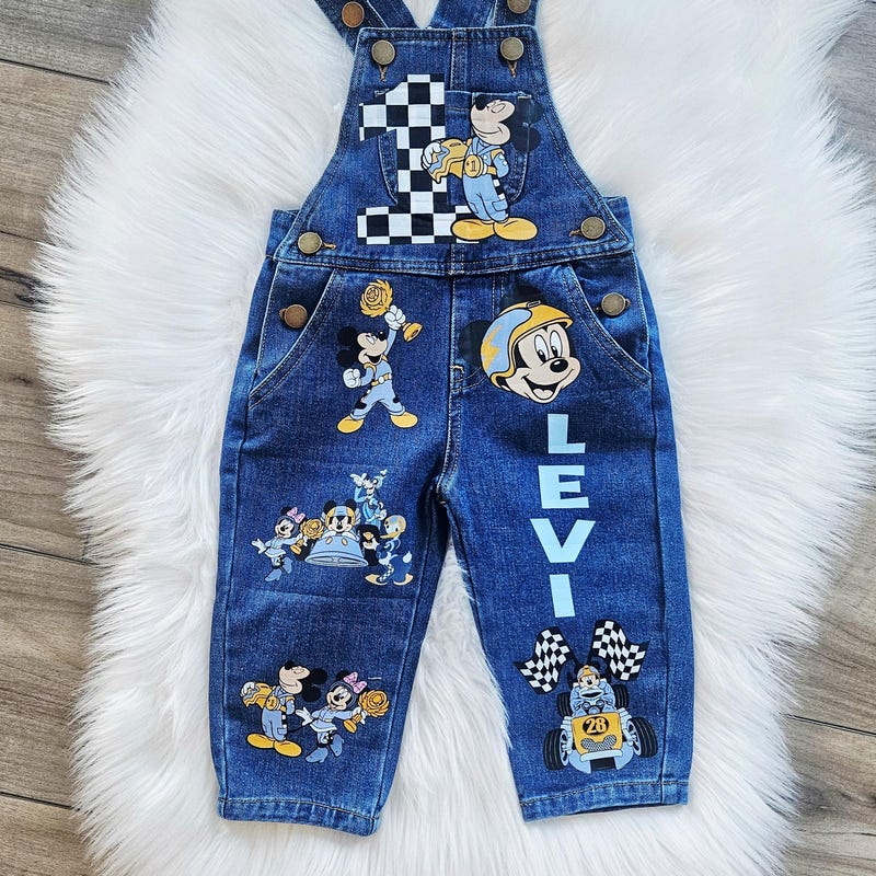 Mickey Overalls Vintage - Etsy