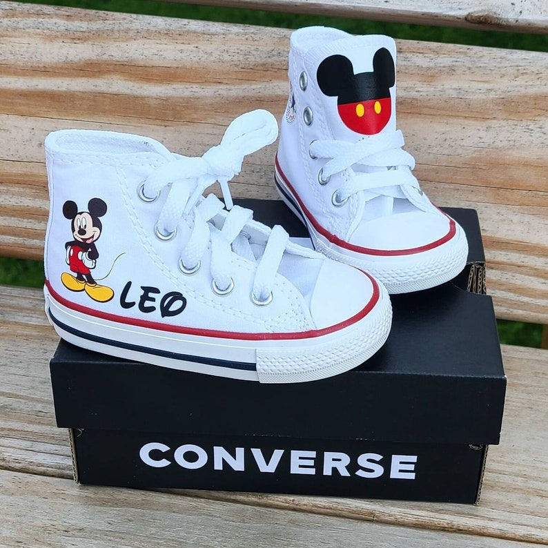 Personalized Mickey Mouse Converse Shoes for Baby and Toddler - Etsy