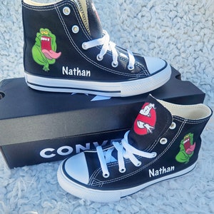Custom Ghostbusters Converse, Ghostbuster Slime Sneakers, Many Colors ...