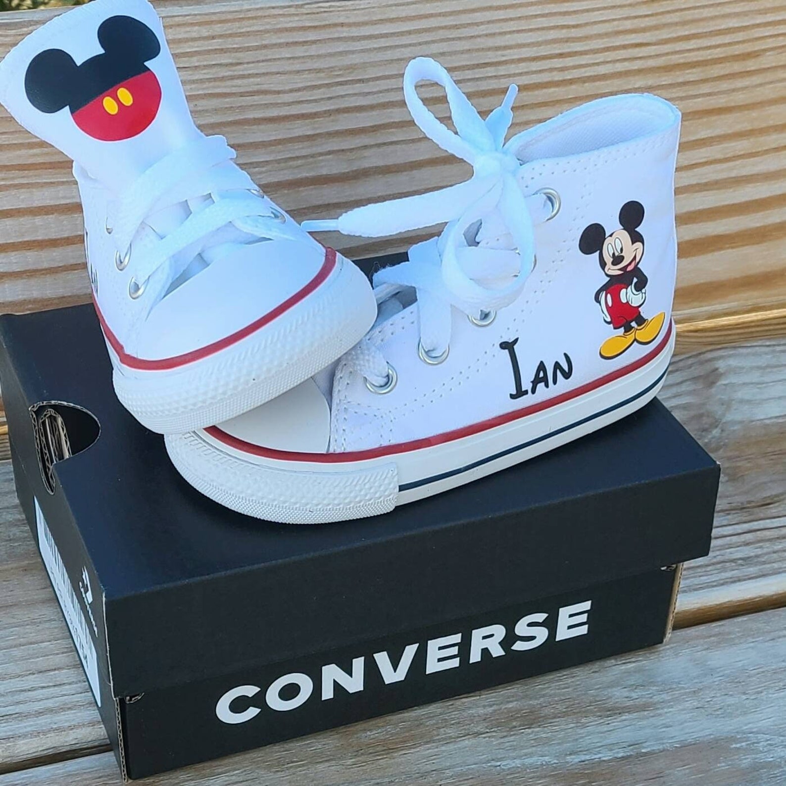 Personalized Mickey Mouse Converse Shoes for Baby and Toddler - Etsy
