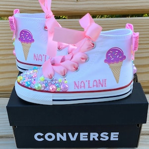 Donut Converse, Personalized, Donut Grow Up, Ice Cream Cone, Sprinkles ...