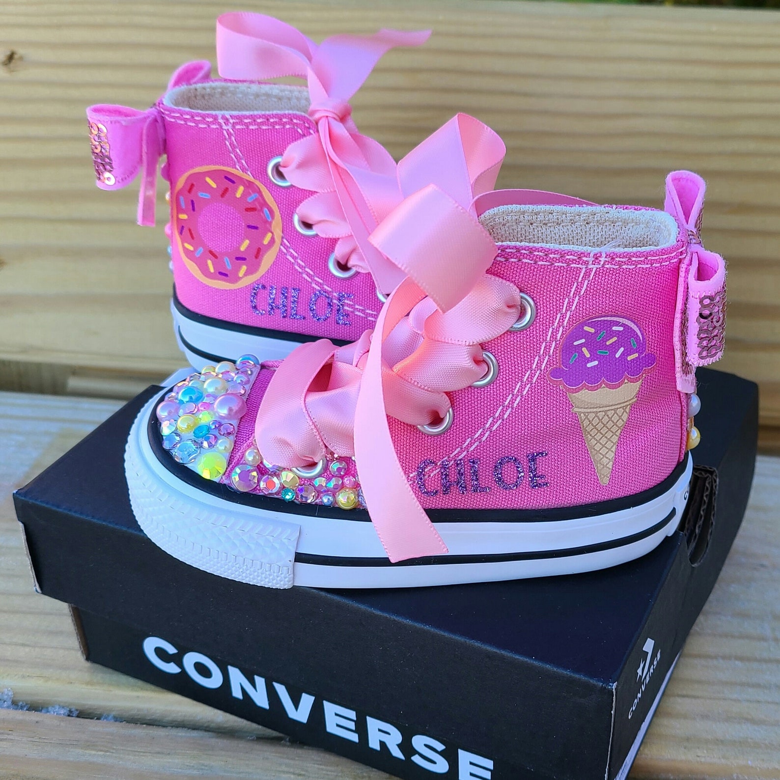 Donut Converse Personalized Donut Grow Up Ice Cream Cone - Etsy