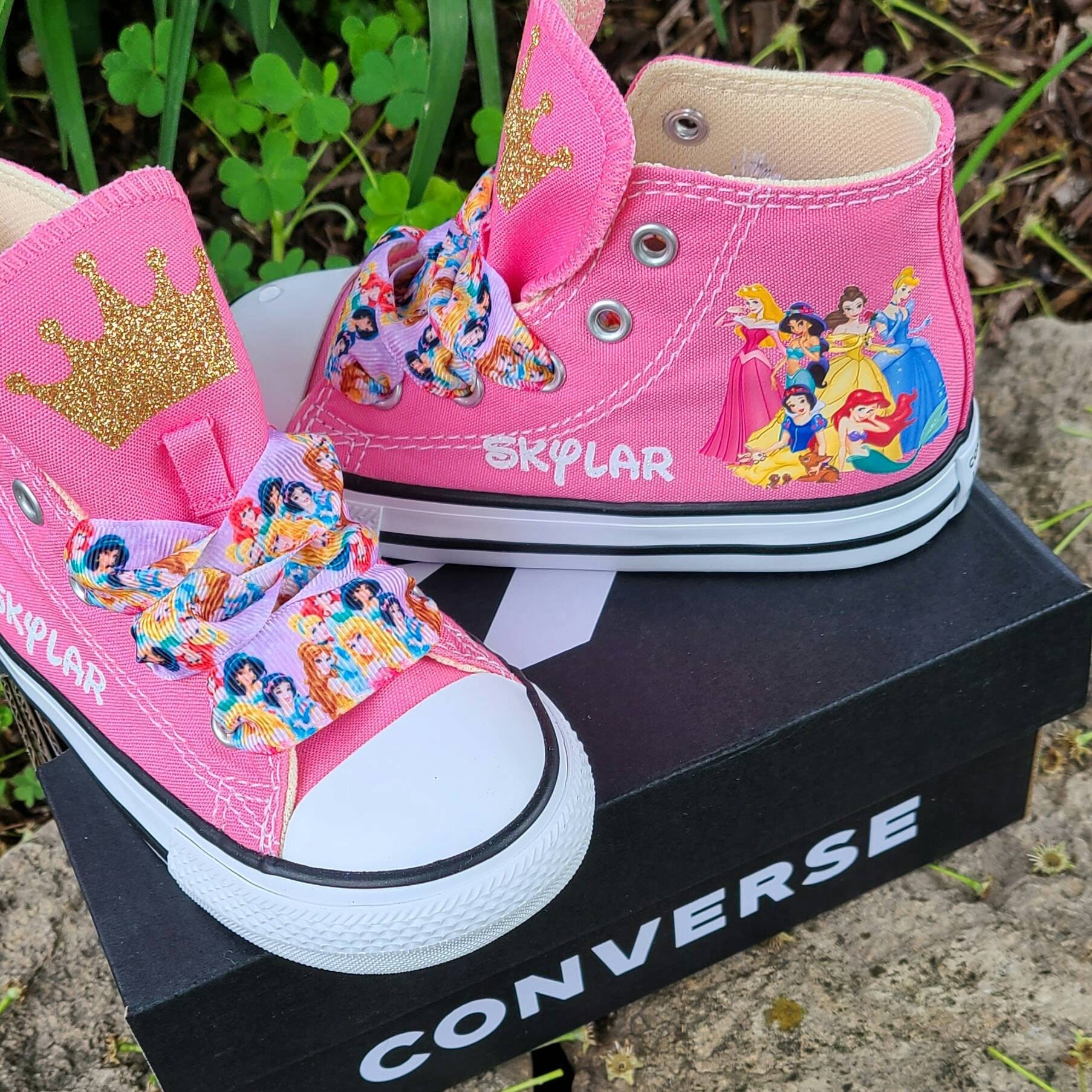 Disney Princess Converse Girls Princess Converse Personalized Toddler ...