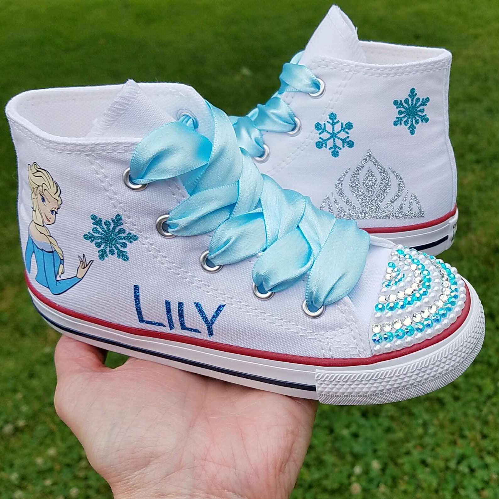Frozen Elsa Converse Personalized Frozen Shoes Toddler Girls - Etsy