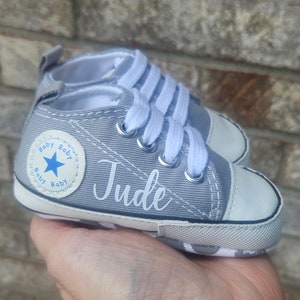 Custom Baby Shoes Personalized Baby High Top Monogram Infant Sneakers ...