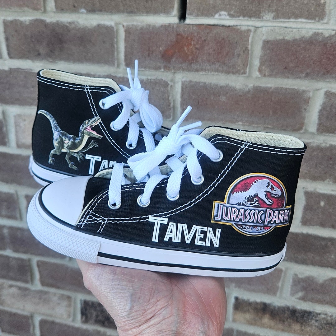 Custom Jurassic Park Converse, Personalized Jurassic Park Shoes for ...