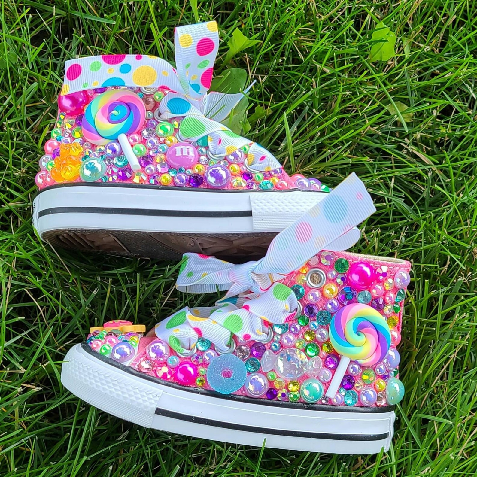 Personalized Candy Converse, Genuine Real Converse Brand, Polka Dot ...
